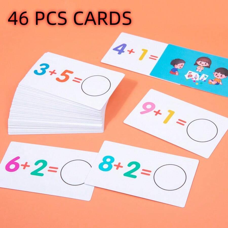 Math Cards For Early Education, Addition And Subtraction, Multiple ...