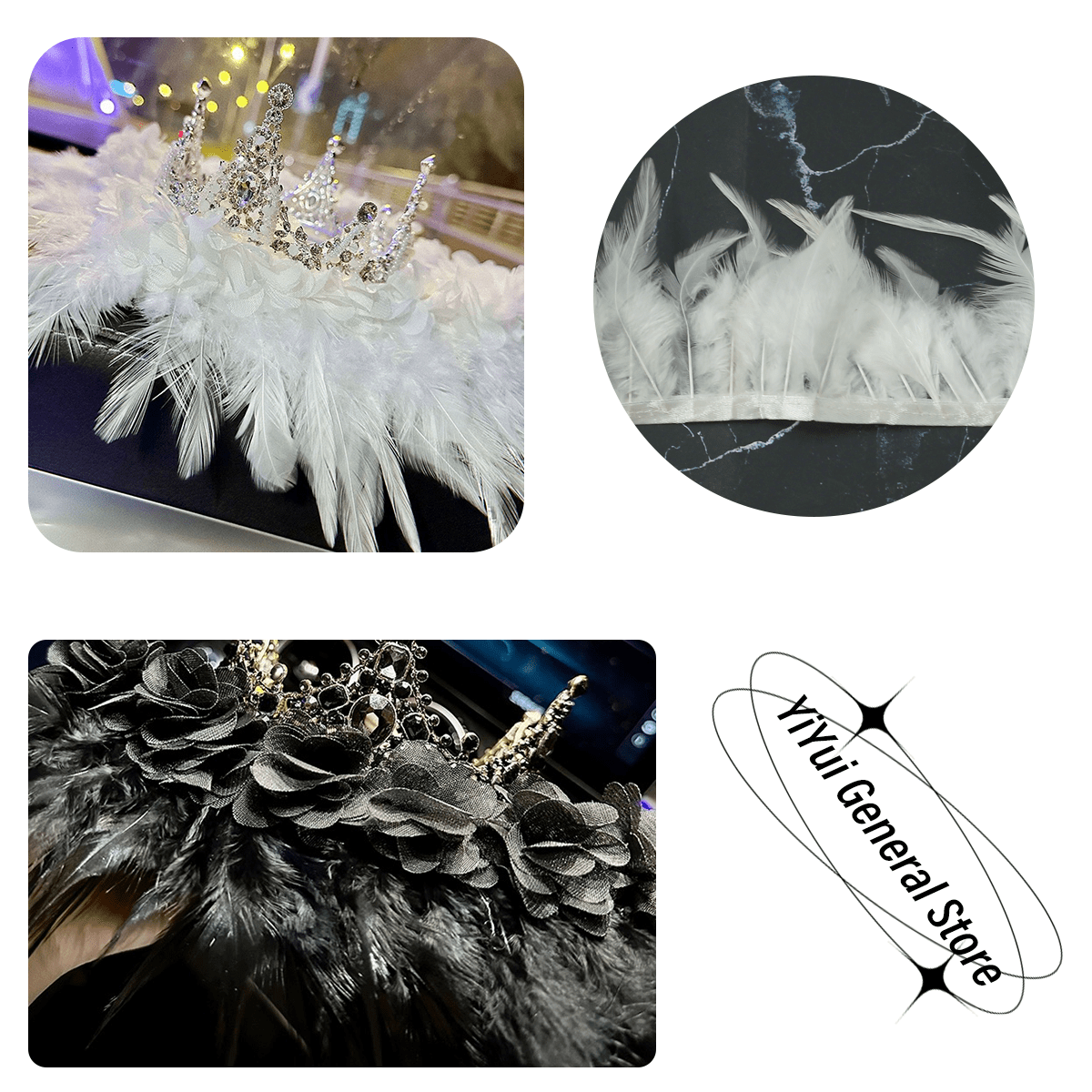 1 stuk Kippenveer & Doek Thuis Decor DIY Handgemaakt Kleding Oorbel ...