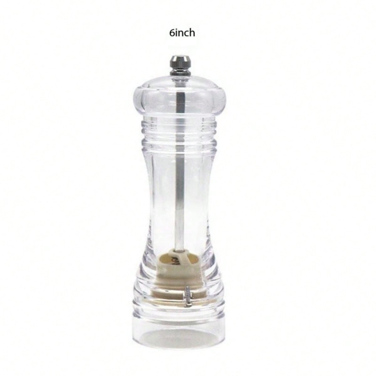 Acrylic Pepper Mill, Manual Transparent Pepper Grinder With Ceramic ...