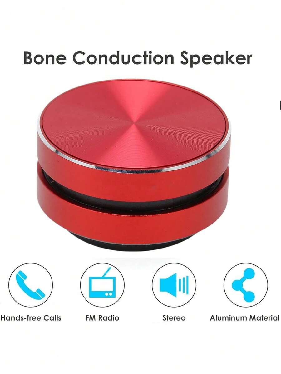 1pc Bone Conduction Speaker, Wireless Portable Mini Loud Stereo Sound ...