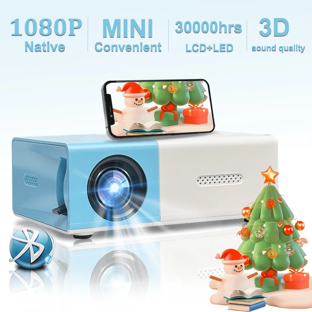 Mini Hd Projector, Portable Cartoon Projector, Outdoor Movie Projector ...