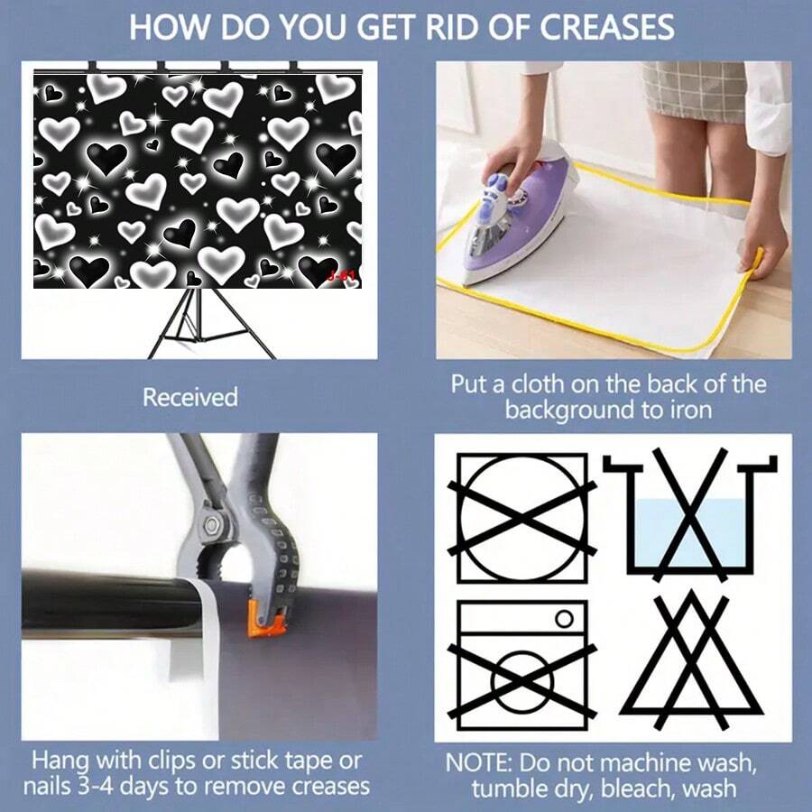 Early 2000s Photography Backdrop Black Heart Old Scholl Glitter Heart ...