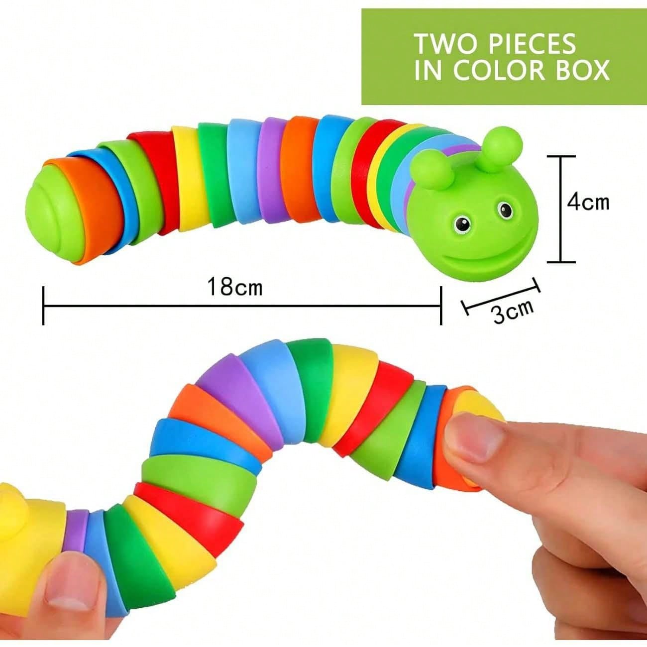 1 Pack Sensory Fidget Toy, Stress Reducing Caterpillar Sensory Toy For ...