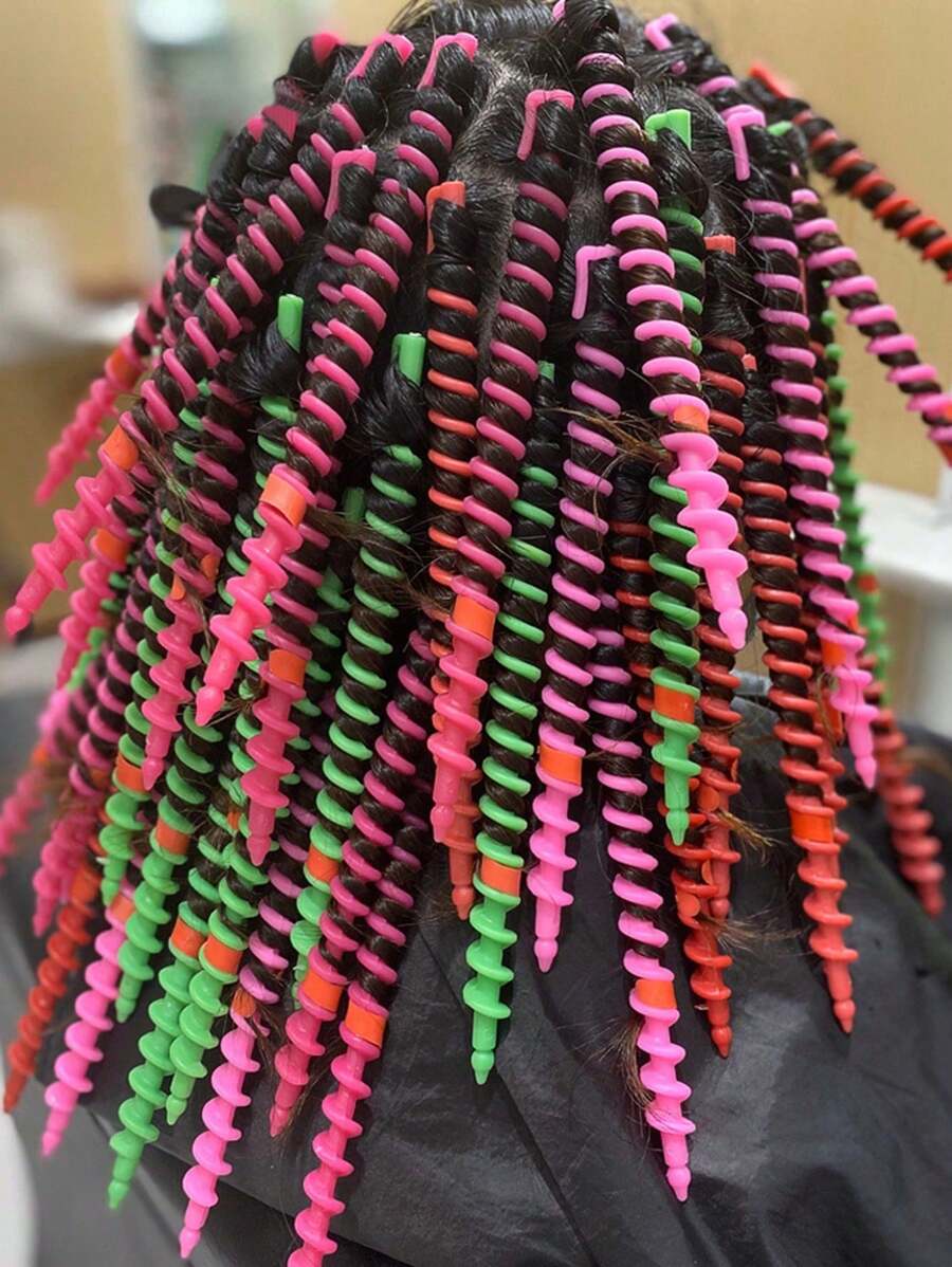 1pack 22pcs Hair Curling Tools With Elastic Band(Random Color) For Hair ...