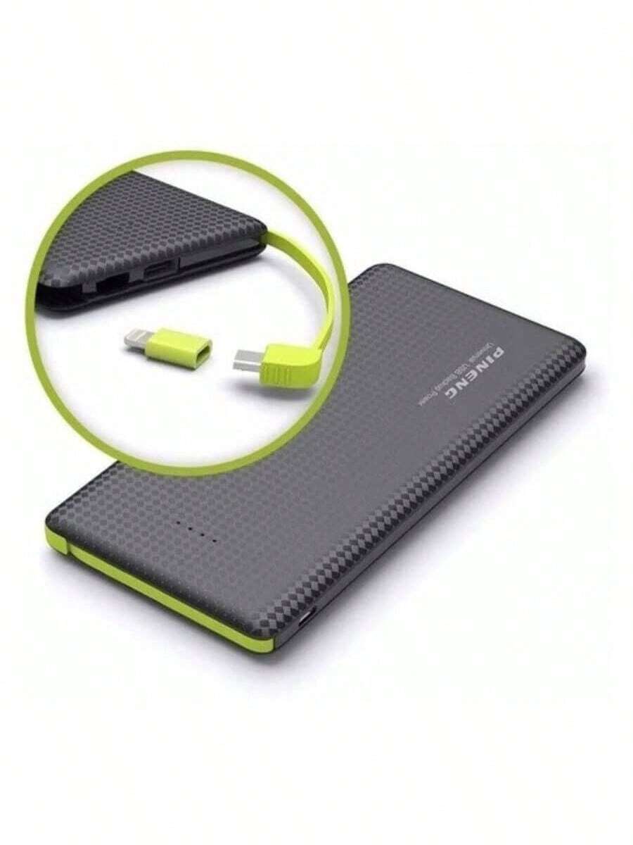 Carregador Portátil 5000 Mah Power Bank branco preto | SHEIN Brasil