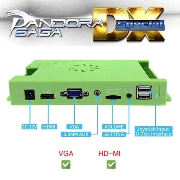 SAGA Box DX Special Arcade DIY Kit 5000 Game In 1 Happ Push Button 5Pin 8 Way Joystick For ...