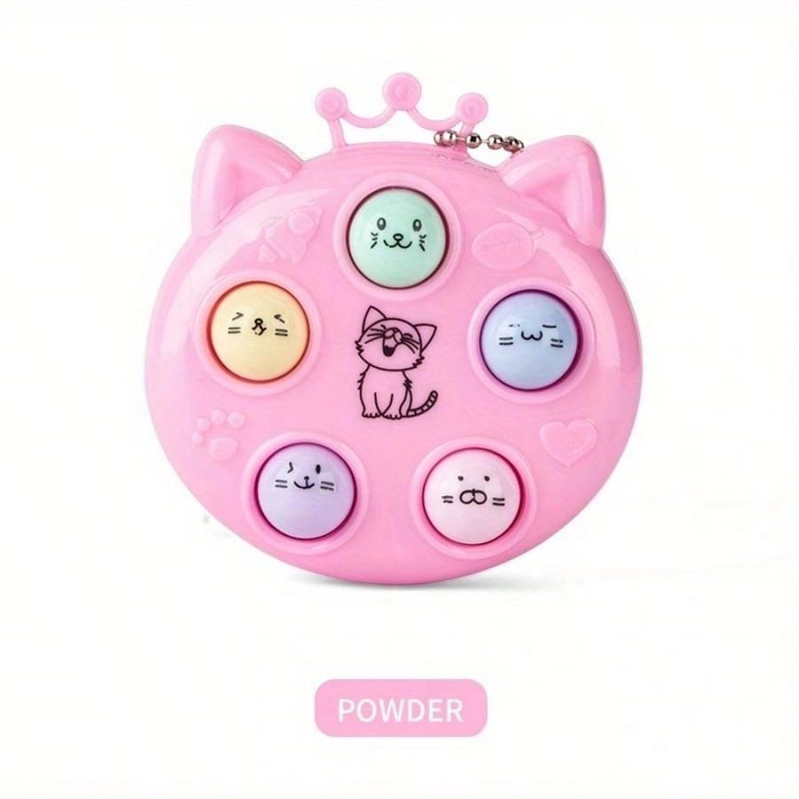 New Kawaii Fidget Toys Whack A Mole Keychain Simple Dimple Fidget Board Portable Antistress