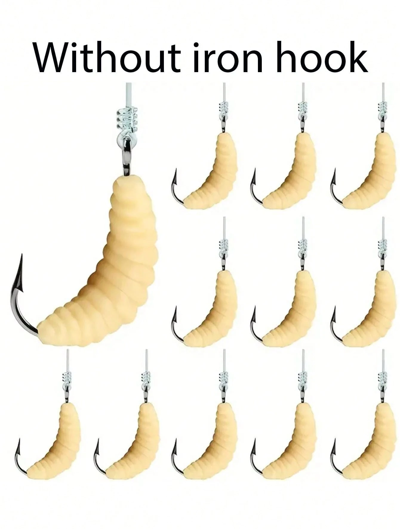 Ensemble De 50 Pièces,leurres De Pêche En Silicone Souple Réaliste Avec ...