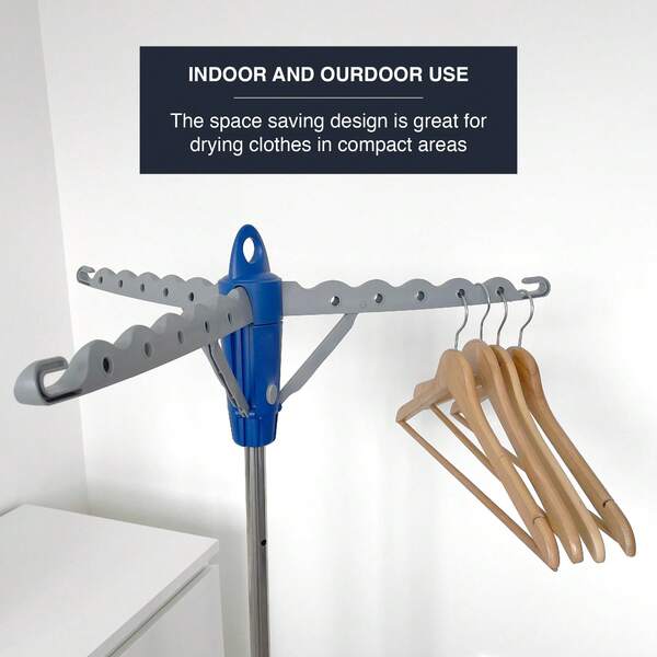 Clothes Rail Airer Drier | Adjustable Portable Clothes Horse Tripod ...