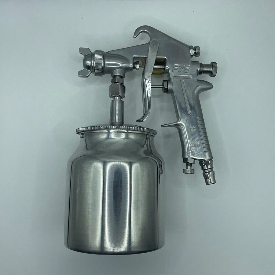 F75 Paint Sprayer Gun With Bottom Pot, Air Tool For Home Use, Cars ...