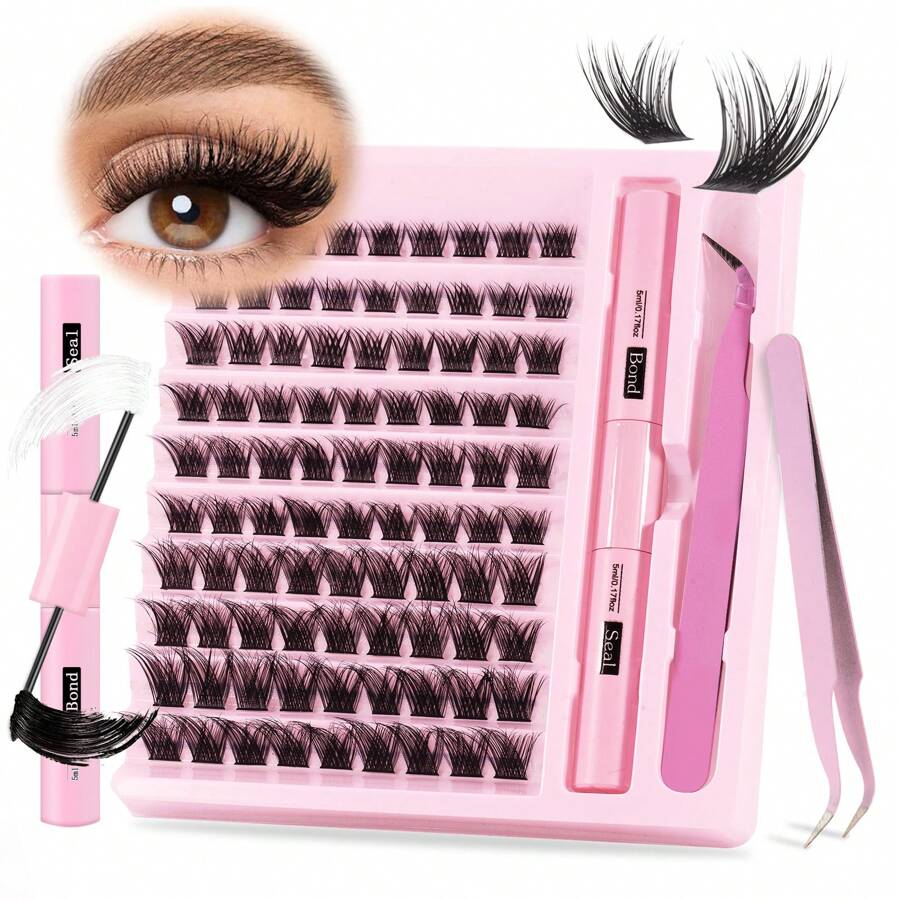 SANISHI Diy Eyelash Extension Kit, 90 Cluster, Including Eyelash ...