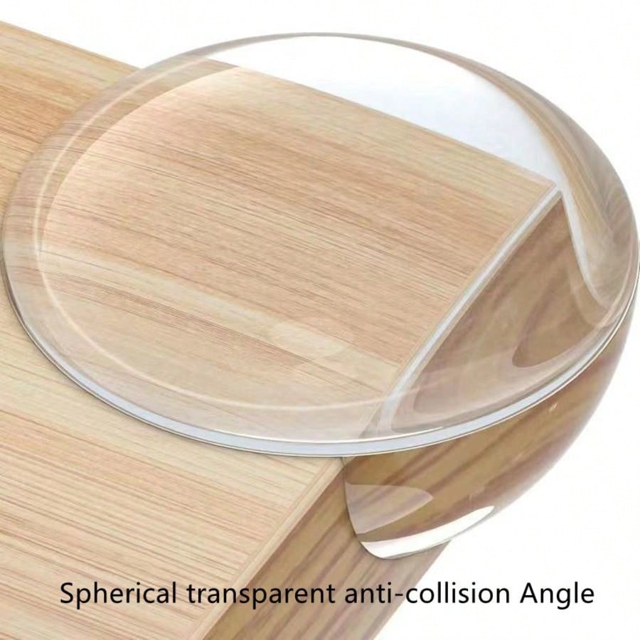 12PCS/Transparent Thick Spherical 3 Sides PVC Baby Safety Corner ...