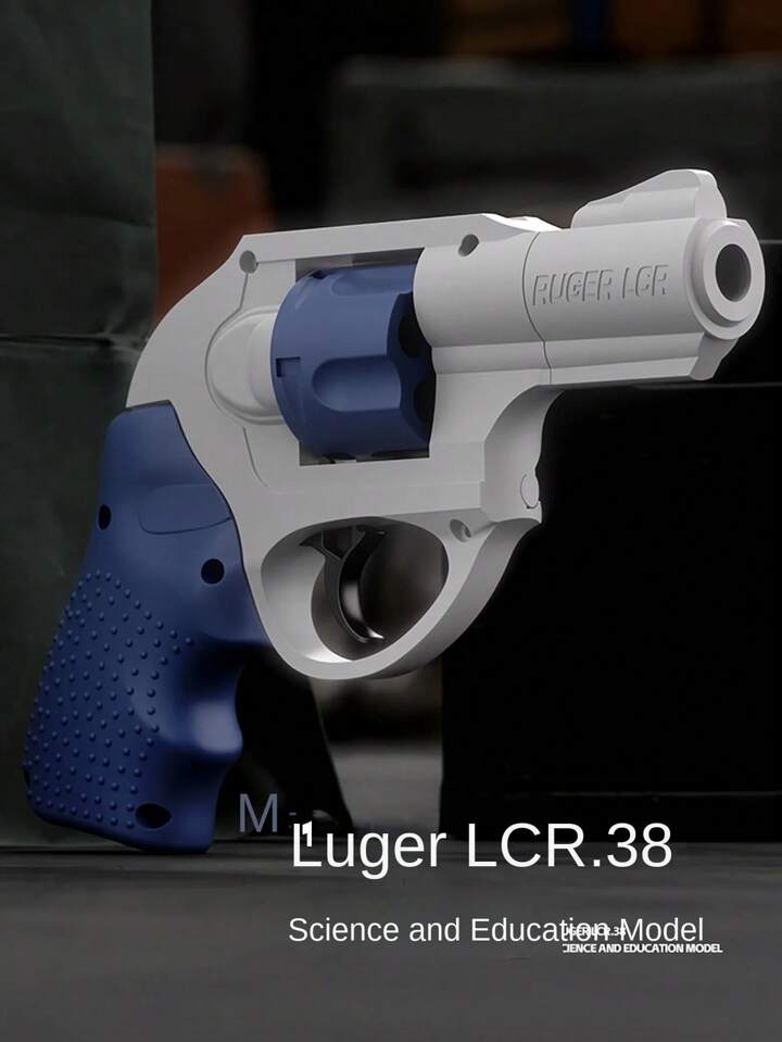 Ruger Lcr-38 Mechanical Repeating Soft Bullet Revolver Toy Pistol Model ...
