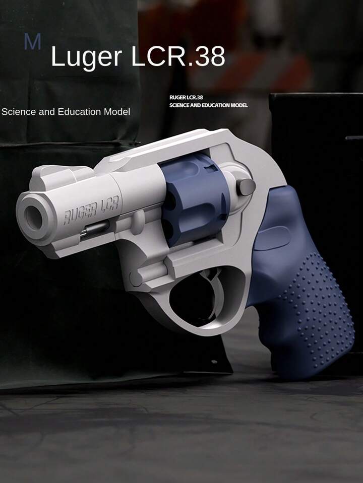 Ruger Lcr-38 Mechanical Repeating Soft Bullet Revolver Toy Pistol Model ...