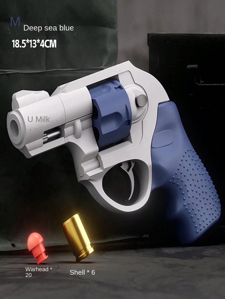 Ruger Lcr-38 Mechanical Repeating Soft Bullet Revolver Toy Pistol Model ...