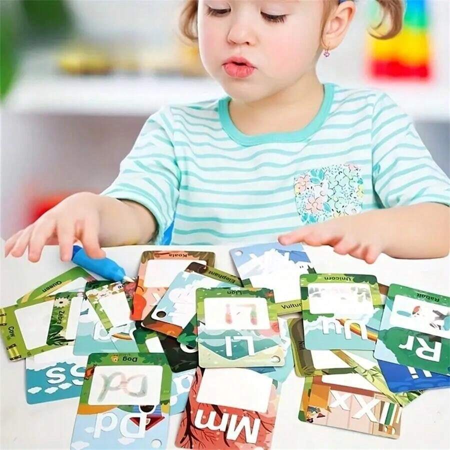 26pcs Kids' Early Education Cognitive Cards On English Alphabets ...