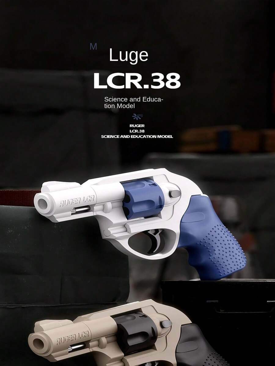 Ruger Lcr-38 Mechanical Revolver With Soft Bullets, Shoots Toy Handgun ...