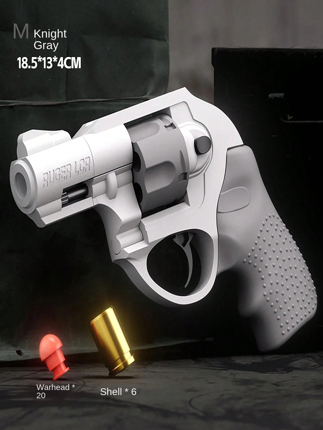 Ruger Lcr-38 Mechanical Revolver With Soft Bullets, Shoots Toy Handgun ...