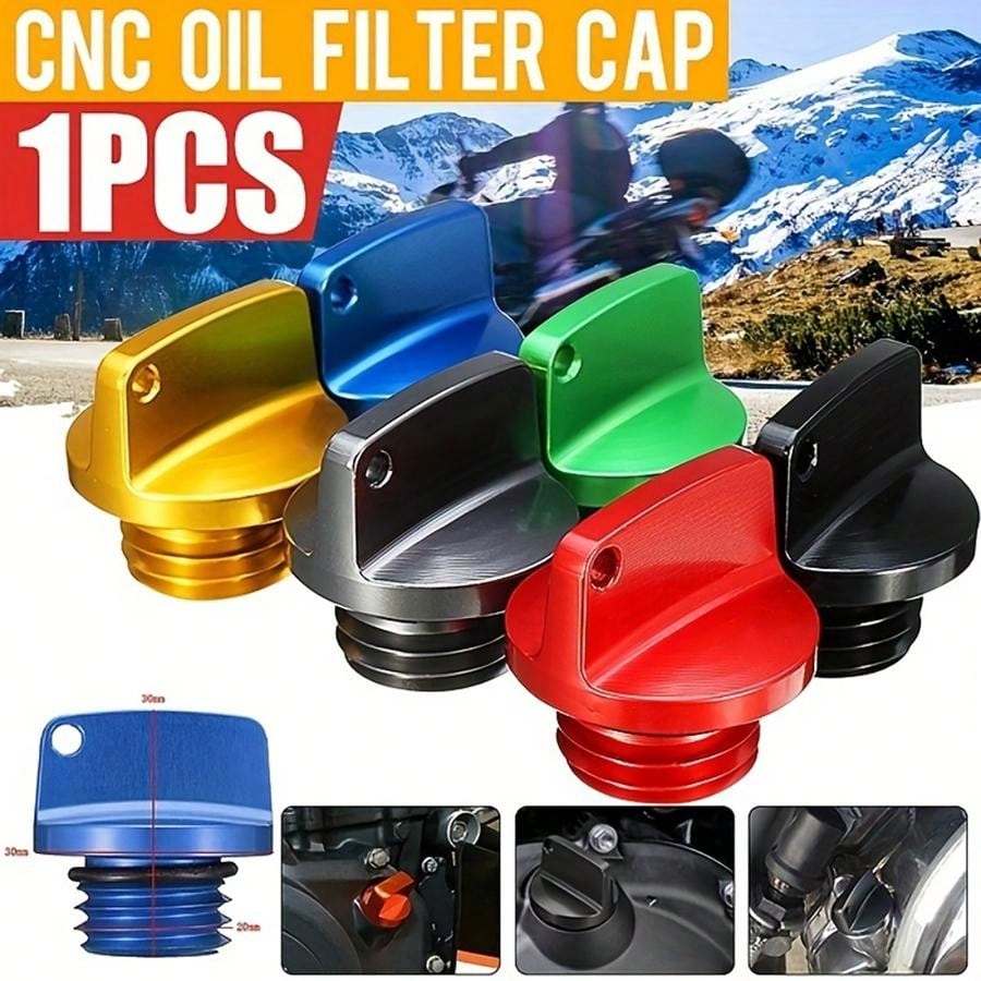 Motorcycle Engine Oil Cover Universal Aluminum Motor Oil Cap, Fuel Tank ...