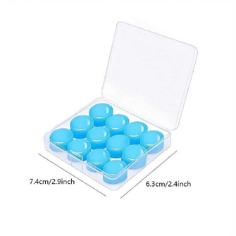 12pcs Silicone Earplugs, Noise Cancelling Ear Plugs, Sleep Ear Plugs ...