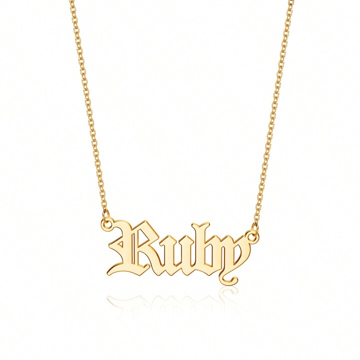 Ruby name necklace store