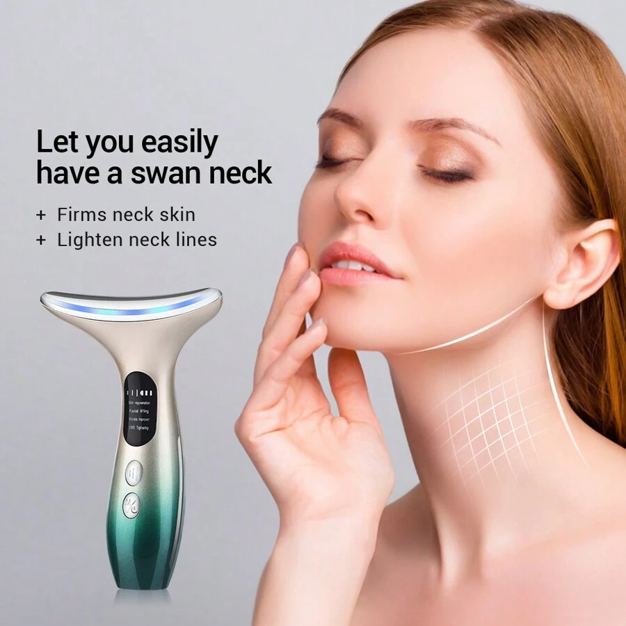 Appareil De Beauté Du Visage Et Du Cou Masseur Du Visage Et Du Cou En