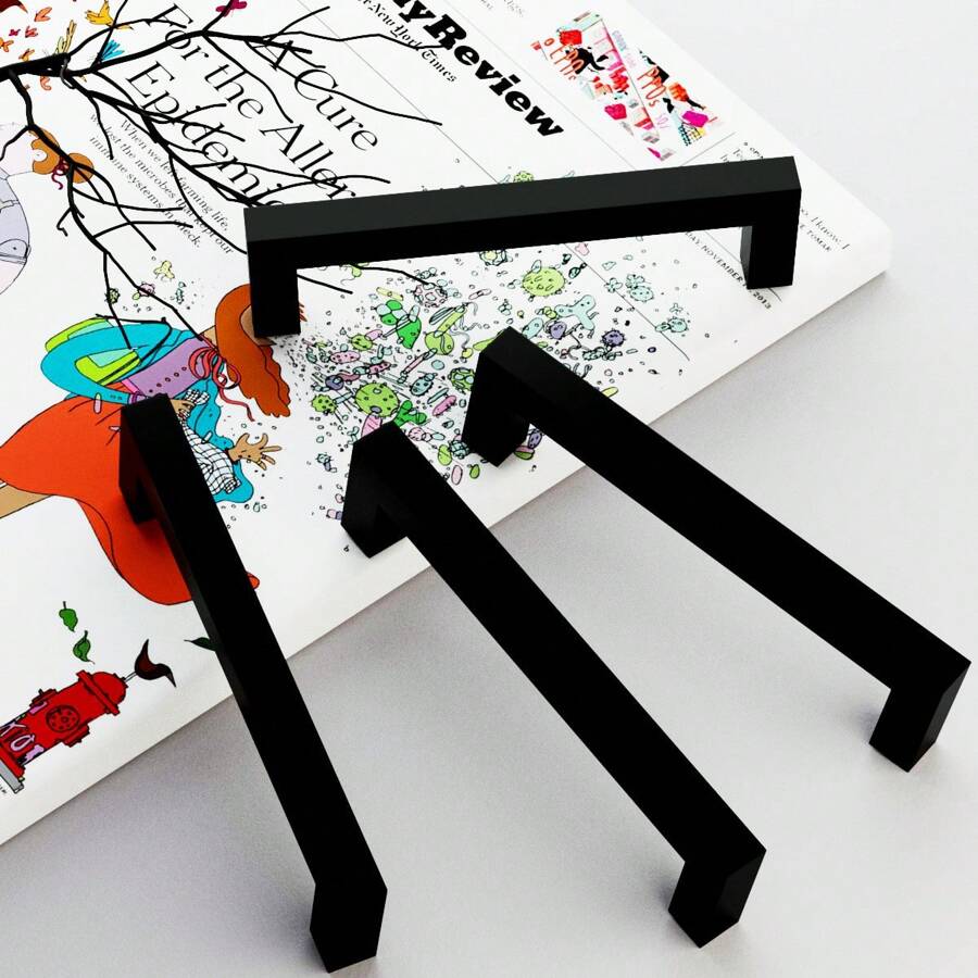 Door Handl Stainless Steel Kitchen Pull Square Kitchen Furniture Silver ...