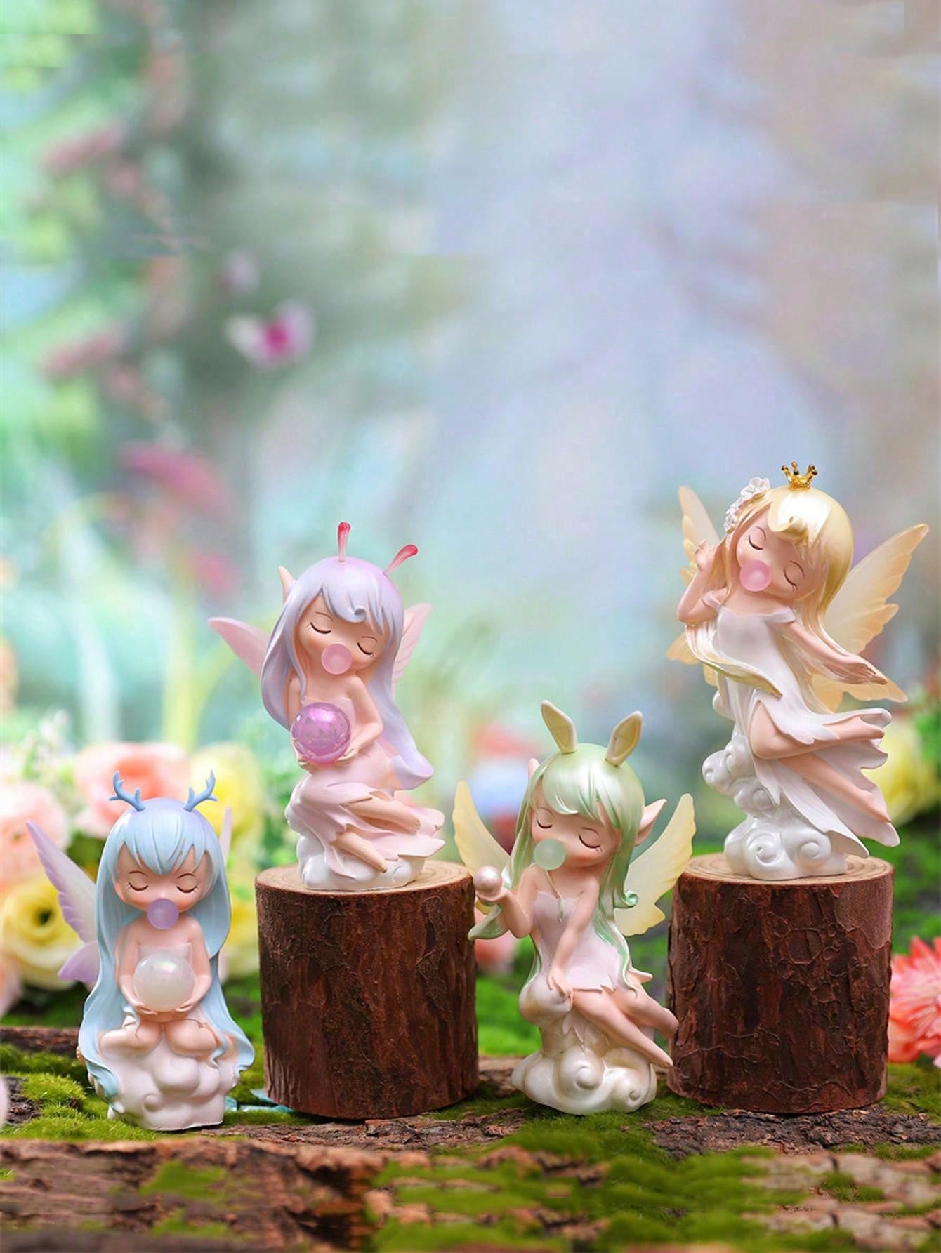 Conjunto De Decoração De Figurinhas Colecionáveis Dream Elf Blind Box ...