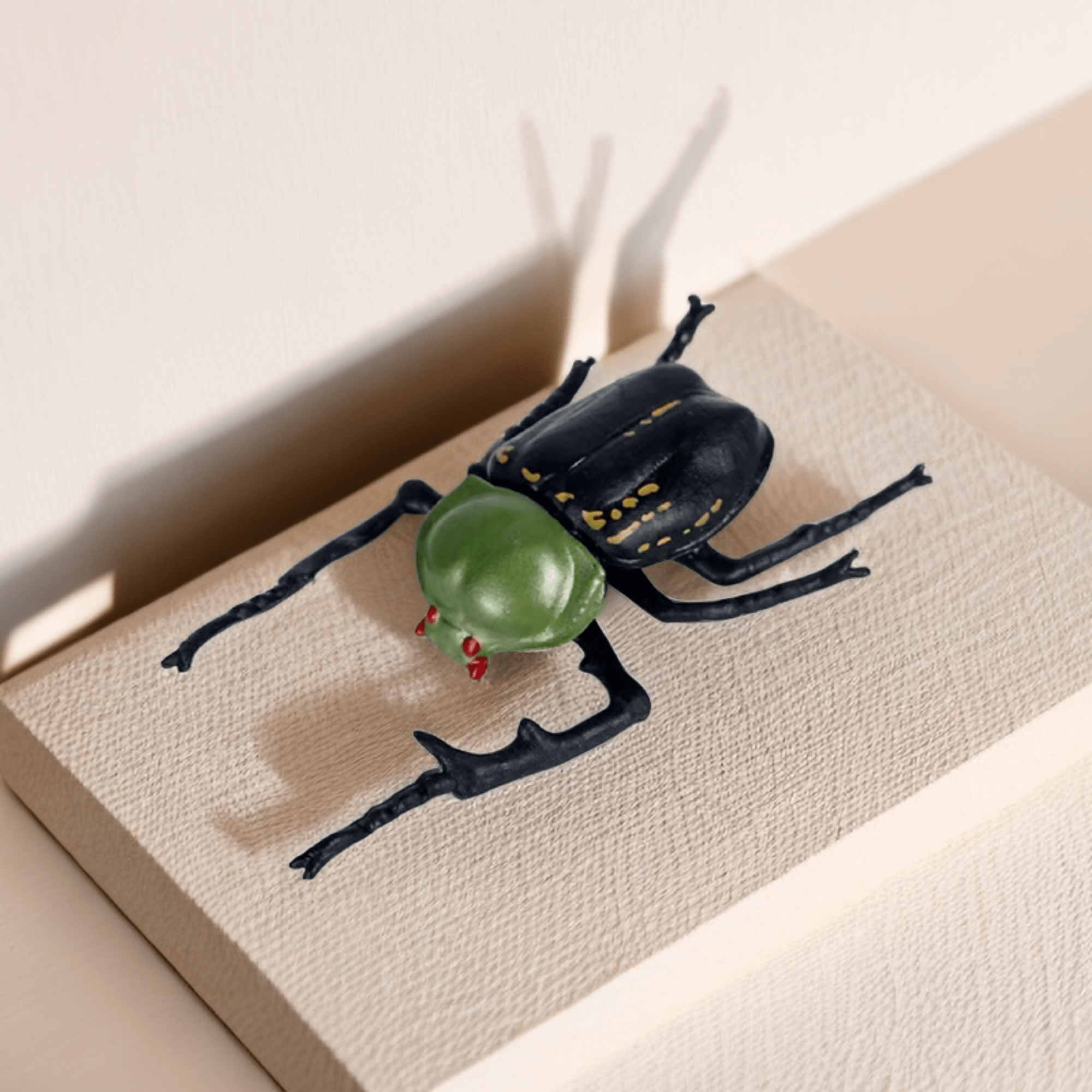 New 1:1 Restored Sun-Colour Armoured Jewel Beetle, Orange-Backed Stag ...