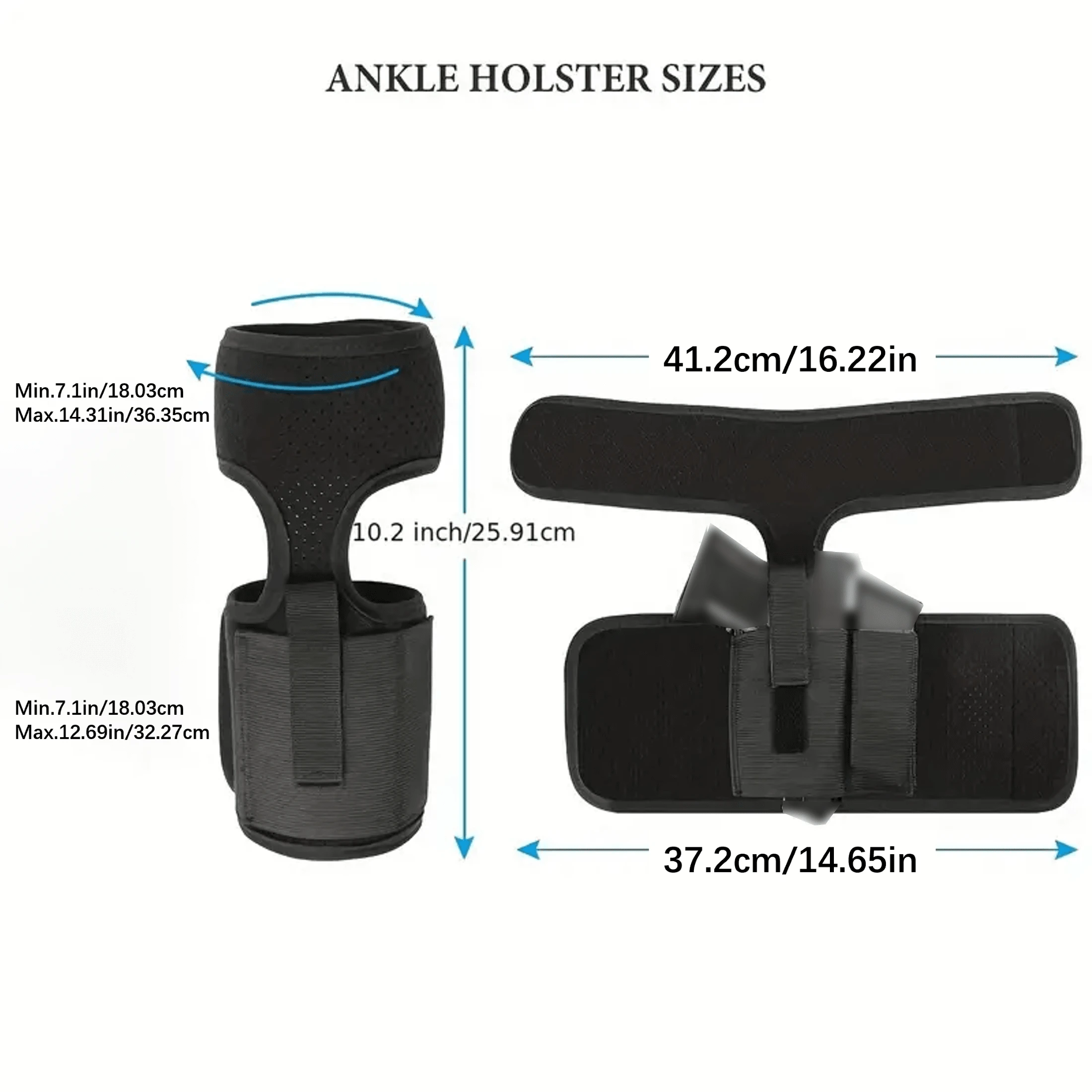 1 pc quick-draw ankle gun holster - for concealed carry during hunting ...