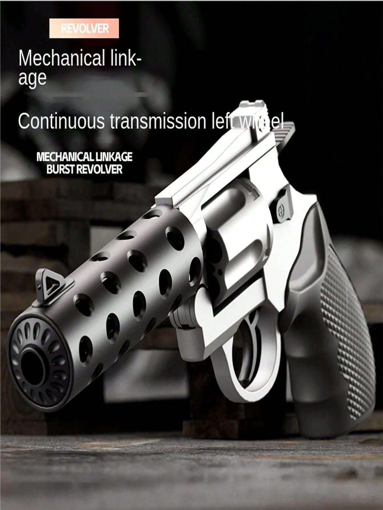 Revolver Style Mechanical Toy Gun With Multiple And Ejectable Soft ...