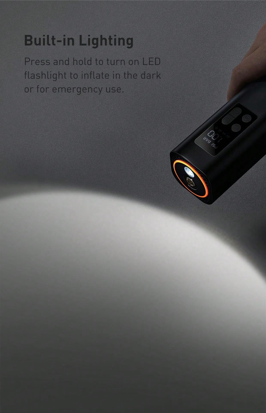 Baseus Inflator Pump 12V Car Air Compressor For Motorcycles Bicycle ...