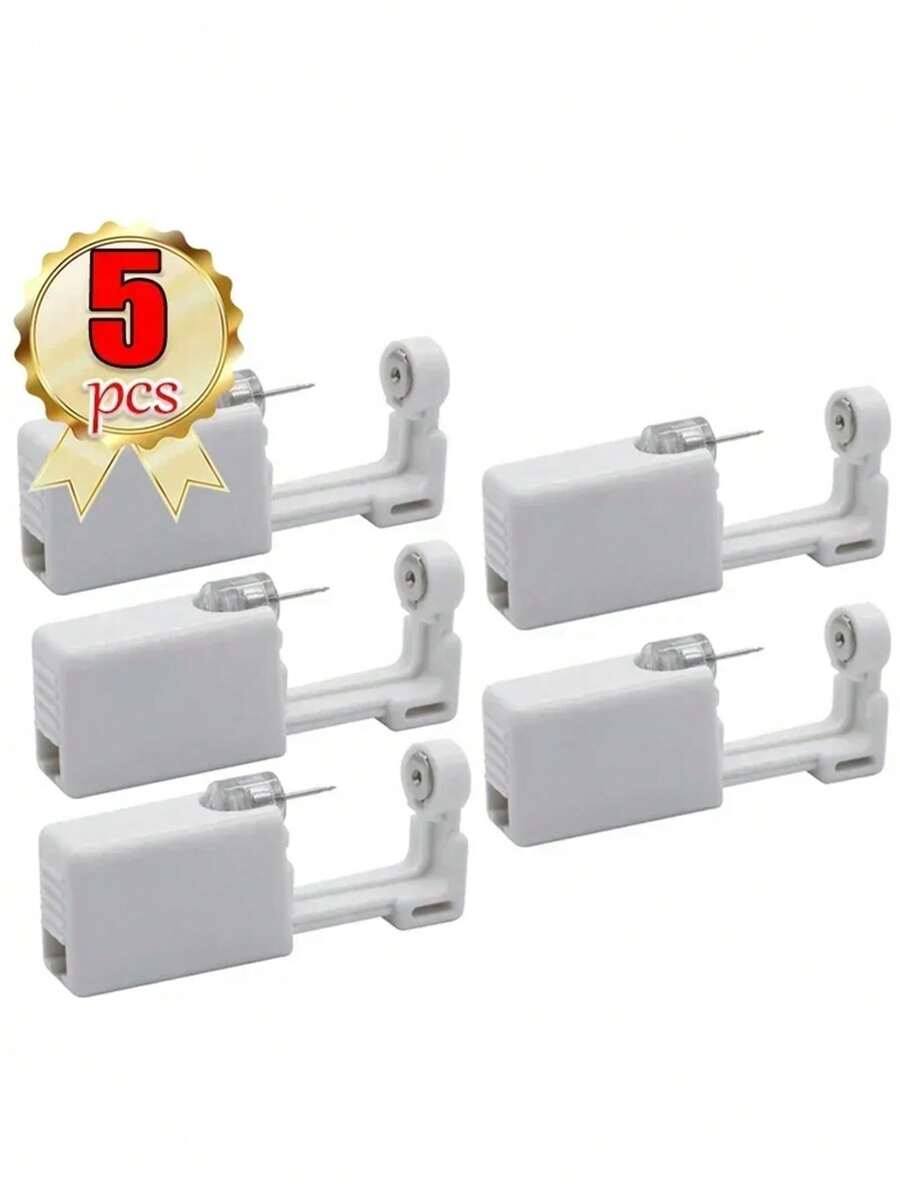 1/3/5/8 Pcs Disposable Ear Piercing Gun Kit Safety Sterile Earring ...