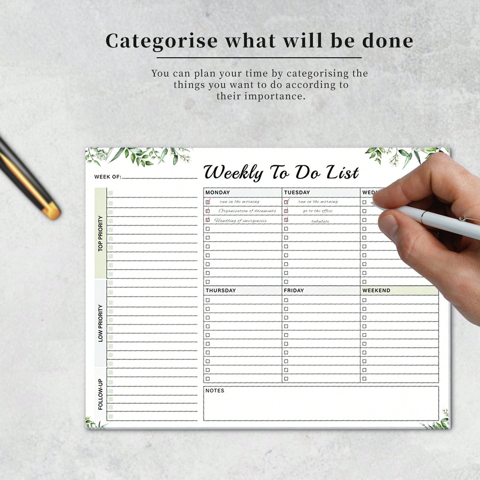 Undated A4 Calendar Planner Calendar In Planners Monthly Planning ...