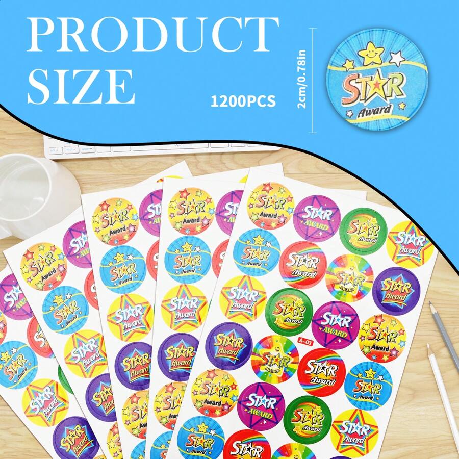 1200 Pcs Reward Stickers For Kids Teacher Reward Stickers, Motivational ...