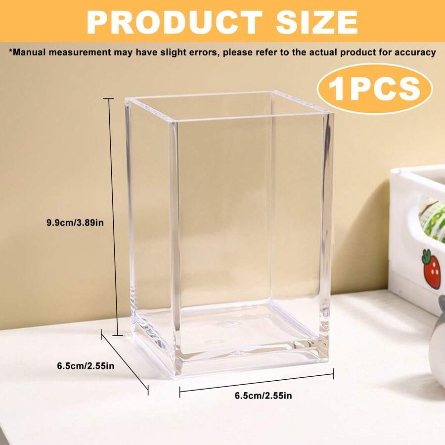 One Grid Acrylic Desktop Pen Holder, Suitable For Office Organization ...