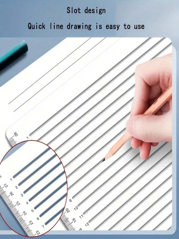 0.8/0.9/1cm Line Ruler, Straight Line Template Ruler, Transparent Line ...