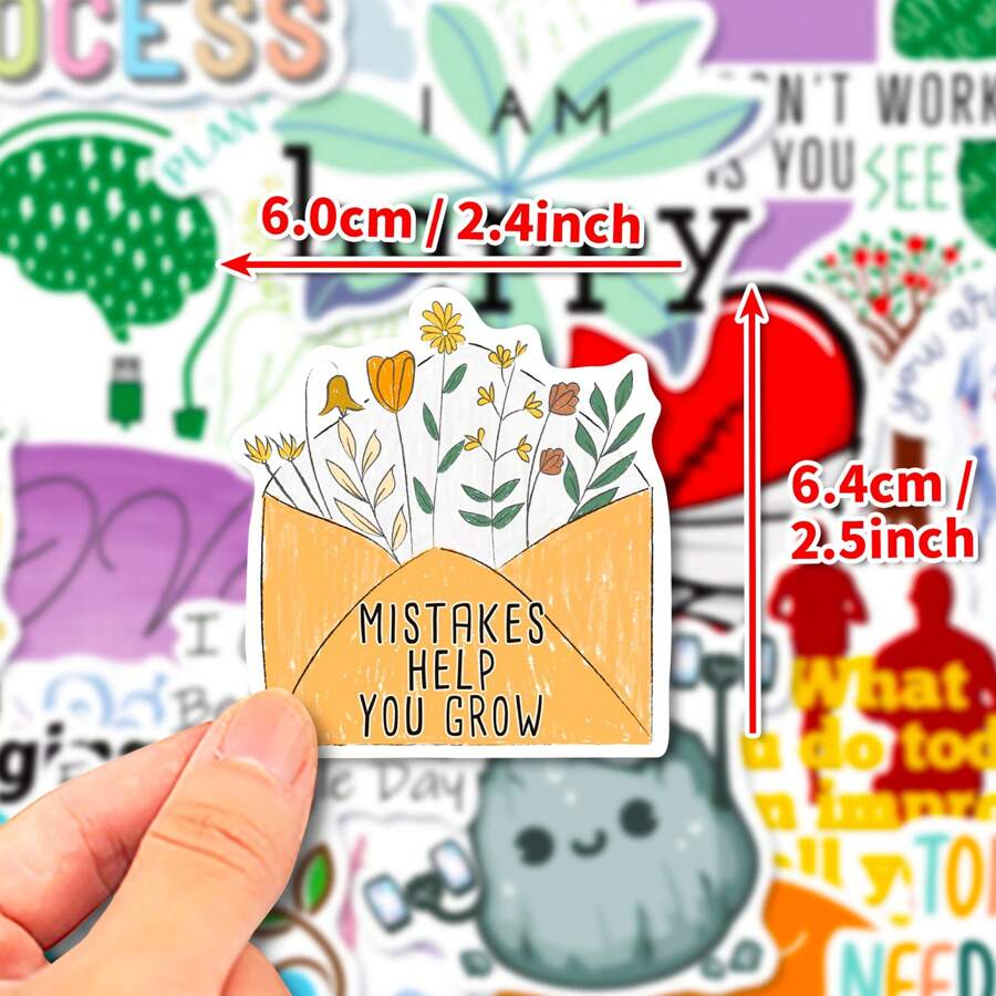 100pcs Motivational Stickers Pack, Positive Affirmation Encouragement ...