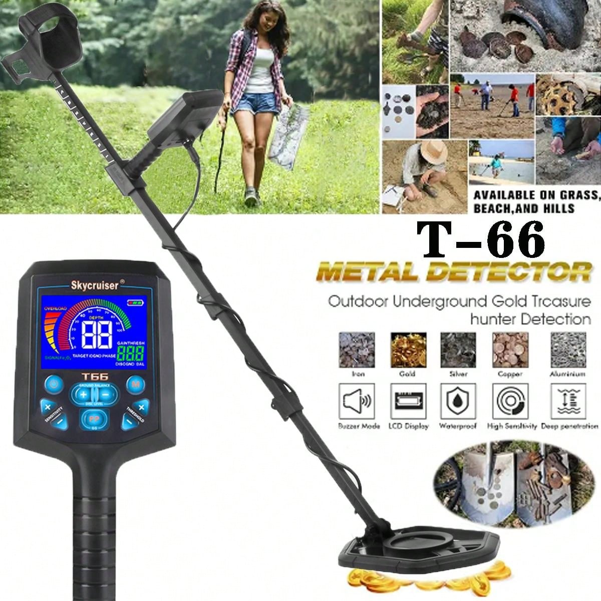 Detector De Metales Profesional, Detector De Metales Retroiluminado ...