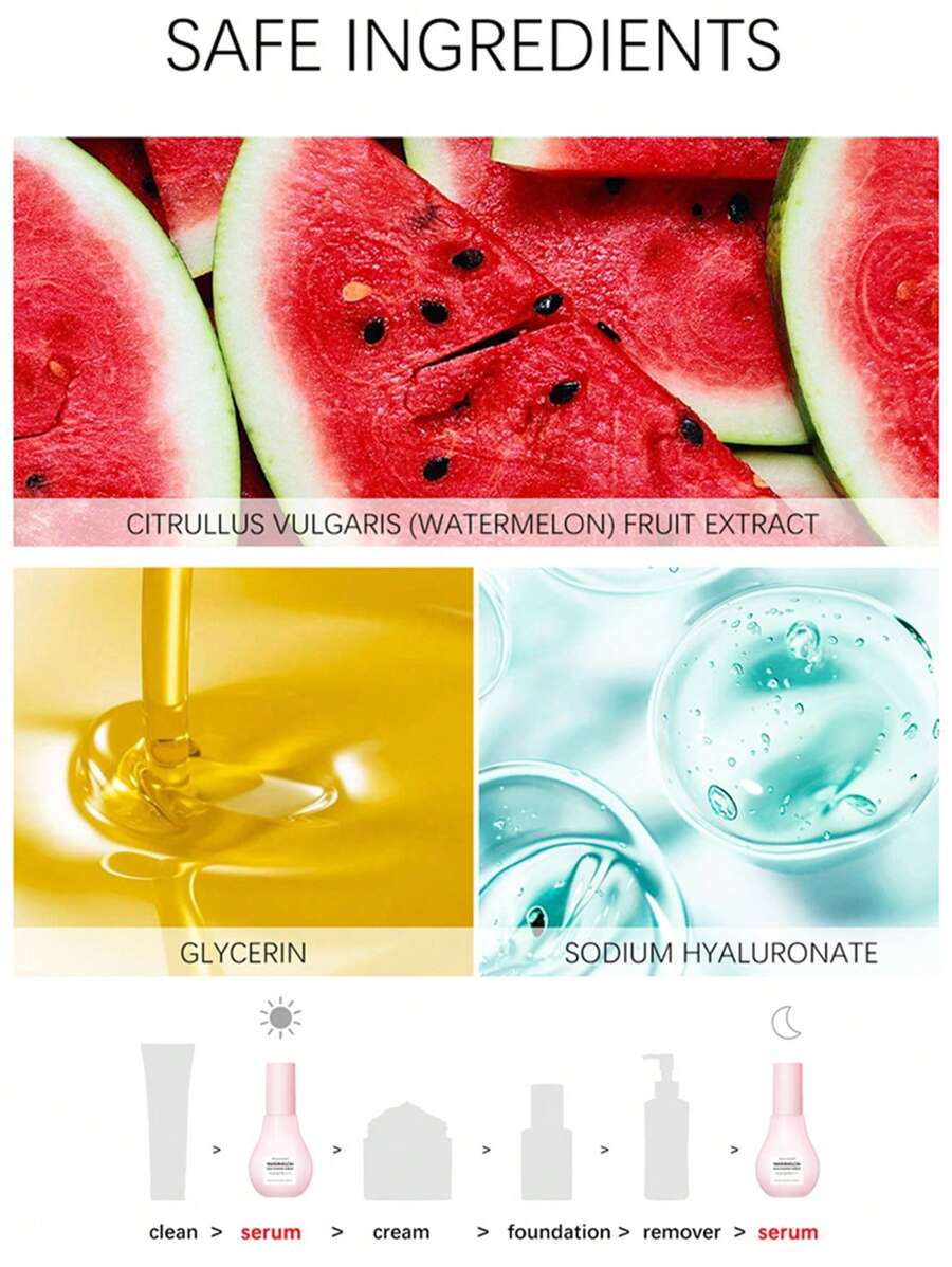 Watermelon Makeup Primer Cream- Watermelon Niacinamide Dew Hydrating ...