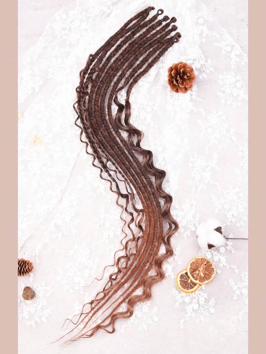 Colored Dreadlock Flying Goddess Curls Extensions 24 Inch Dreads Set ...