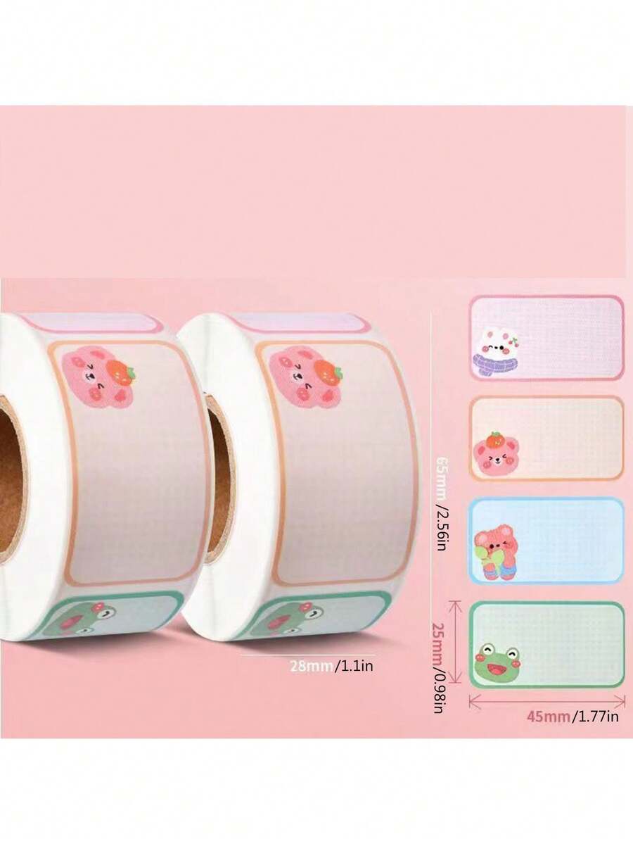 560pcs 2 Rolls Student Cartoon Name Stickers/Kindergarten Name Tags ...