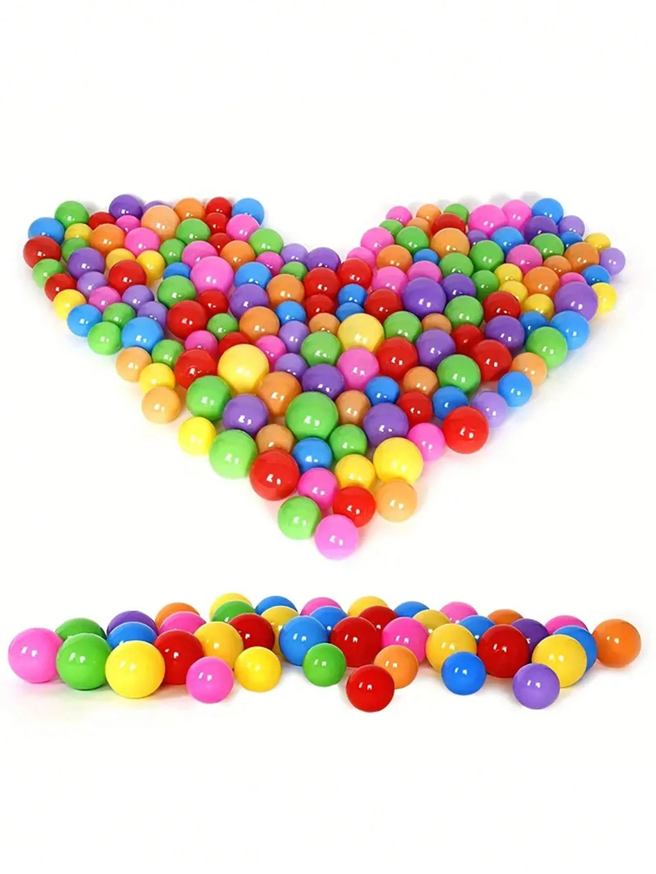 20pcs Soft Plastic Ocean Ball Pit Balls - Suitable For Swimming Pool ...