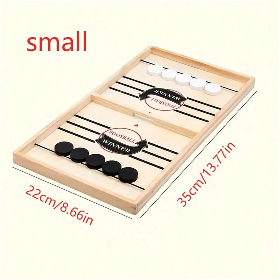 Wooden Desktop Shuffleboard Table Game For Adult Party, Interactive Fun ...