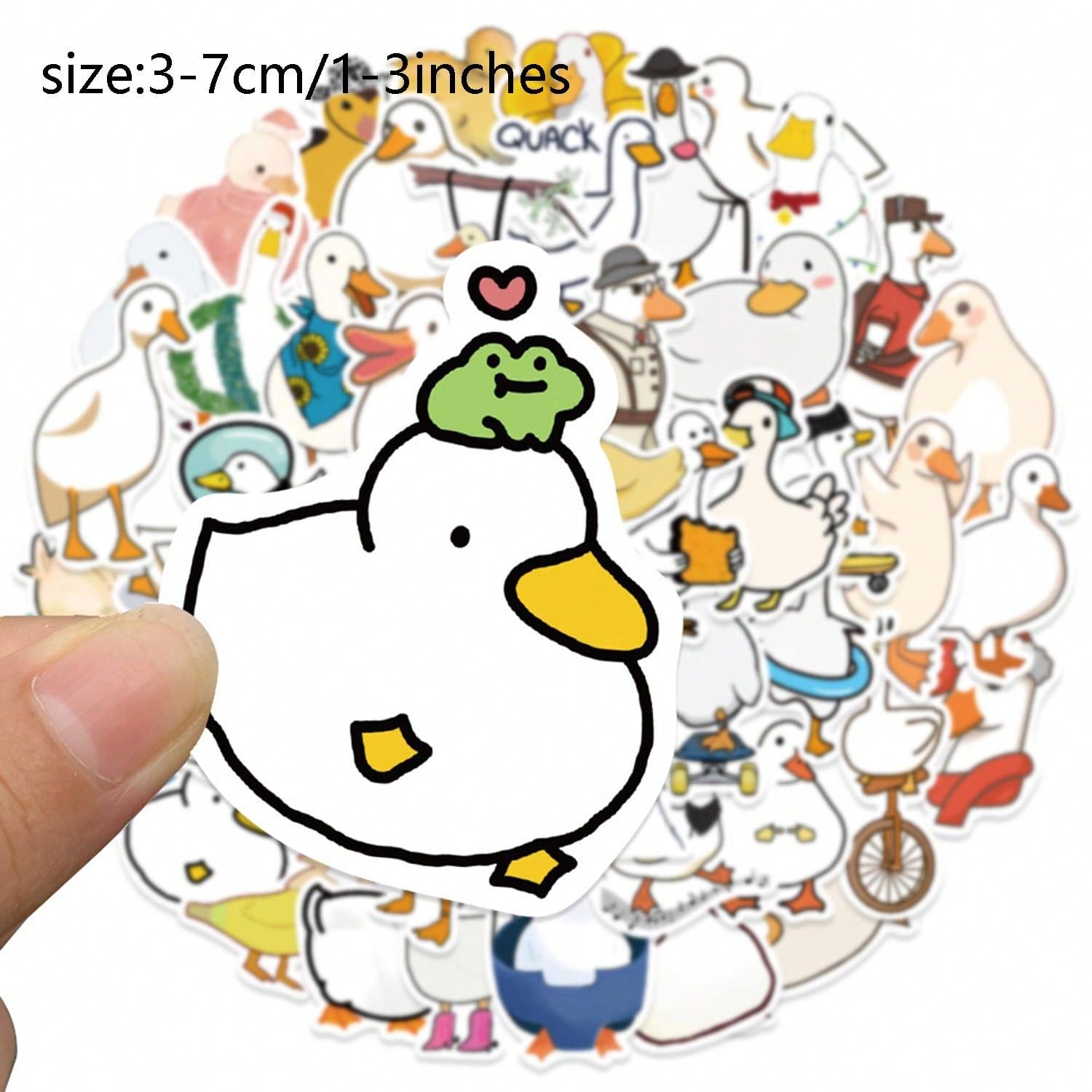 50st Eend Dieren Stickers Voor Decals Waterfles Skateboards Laptops DIY ...