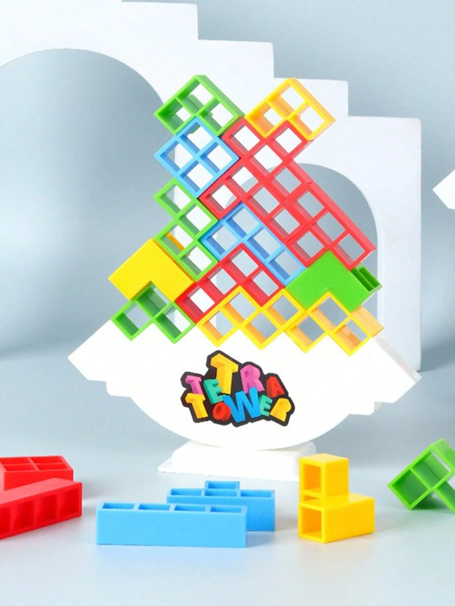 16/32/48/64 Pcs Tower Balance Stacking Blocks Game, Board Games For 2 ...