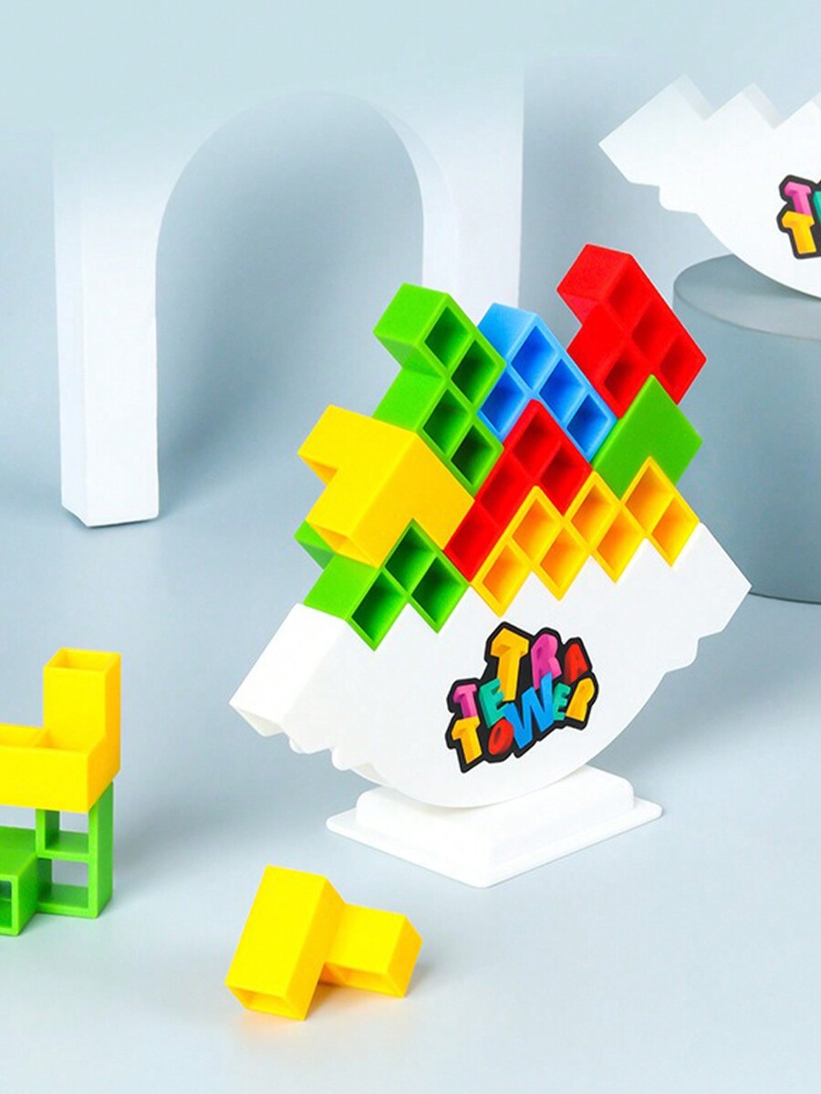 16/32/48/64 Pcs Tower Balance Stacking Blocks Game, Board Games For 2 ...