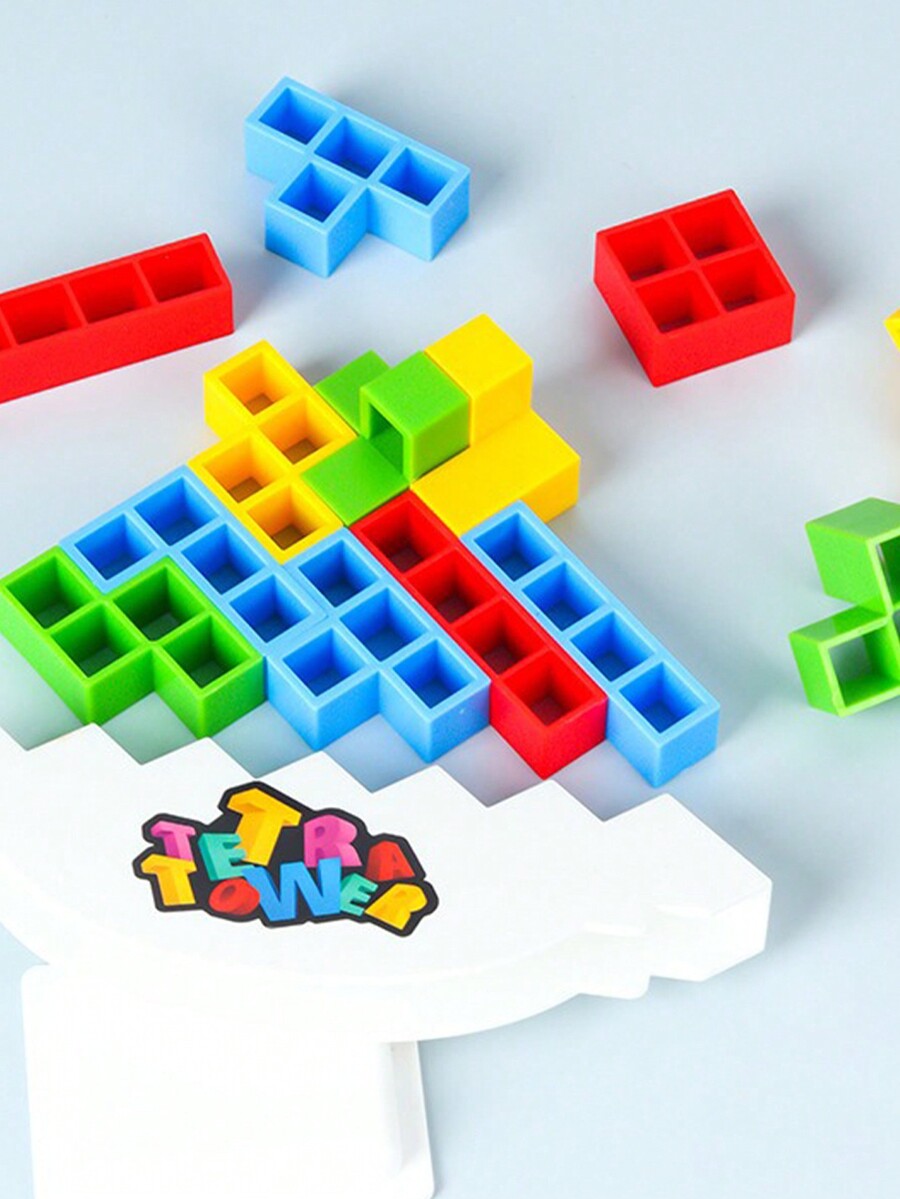 16/32/48/64 Pcs Tower Balance Stacking Blocks Game, Board Games For 2 ...