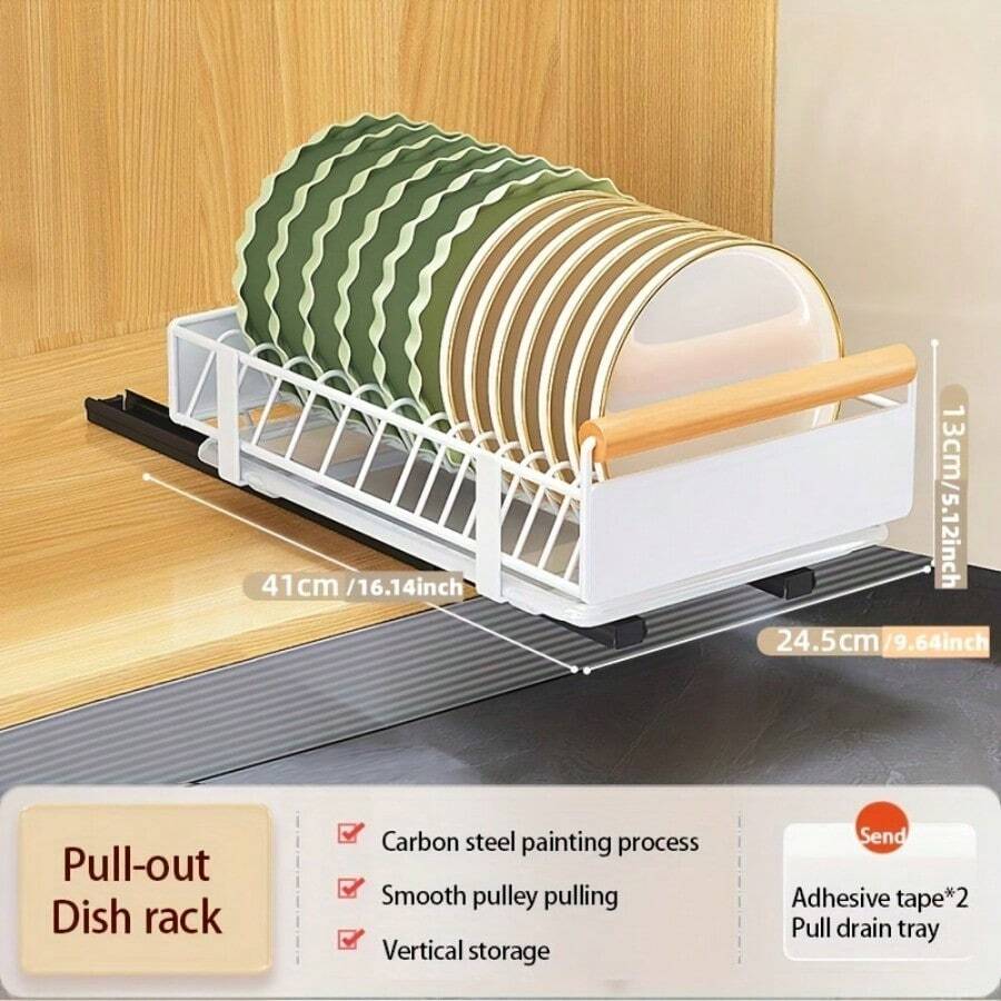 1pc Pull-Out Organizers, Cabinet Drawer Organizer, Under The Sink Pull ...