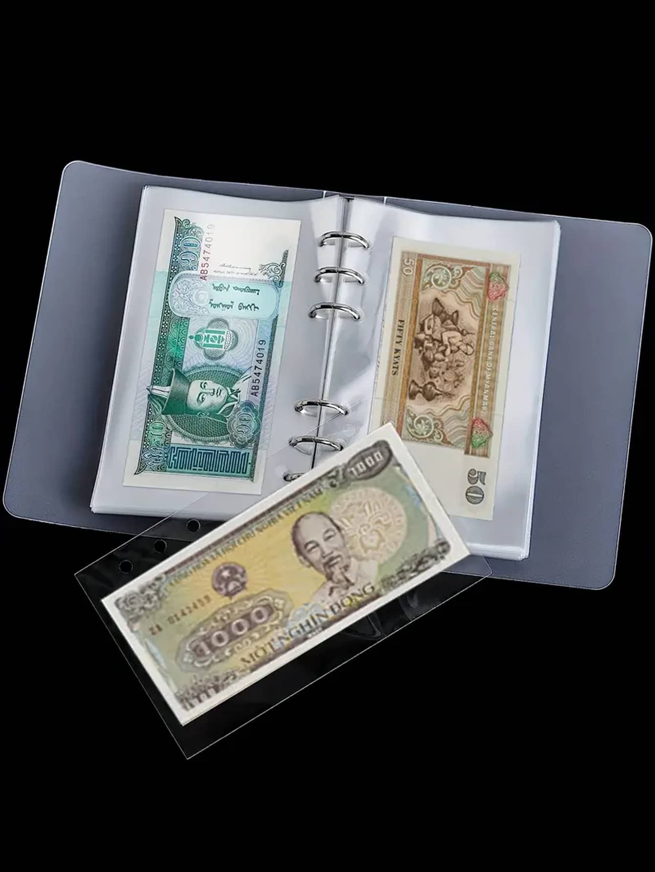 100pcs World Currency Collection Booklet - 7x4 Inch Portable ...